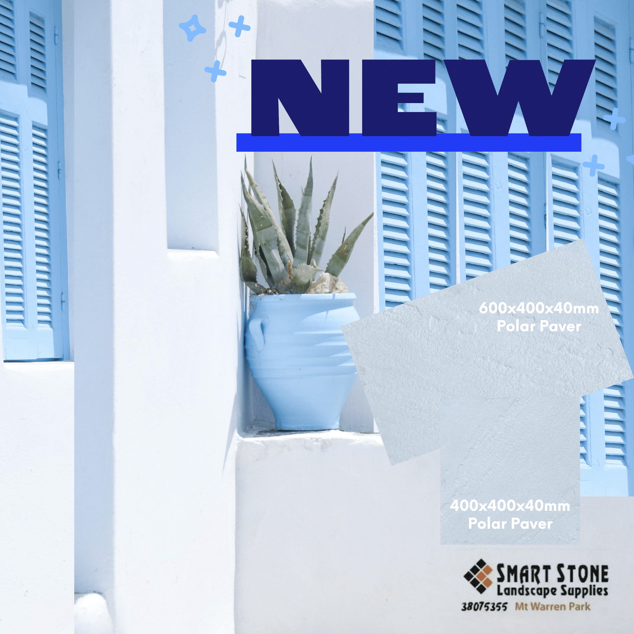 Smart Stone Polar Ice 600 x 400 x 40mm paver | Smart Stone Landscape ...