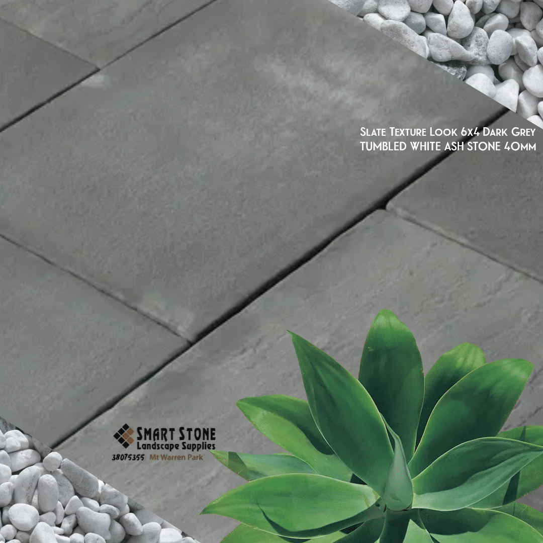 Smart Stone Slate Texture Look Dark Grey Paver 600×400 | Smart Stone ...